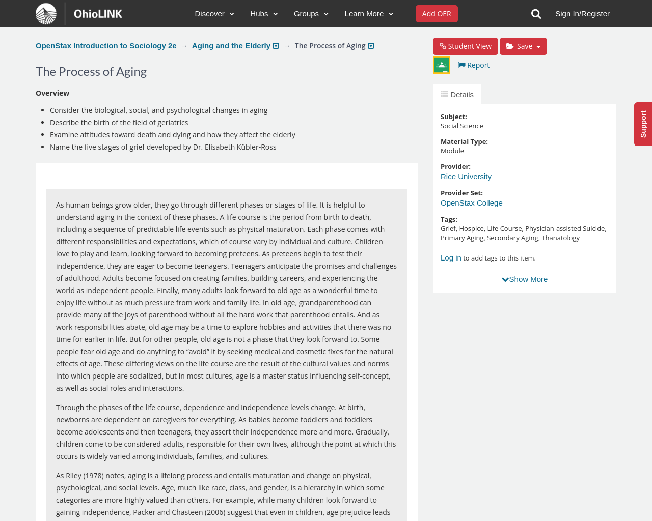 OpenStax Introduction to Sociology 2e, Aging and the Elderly, The ...