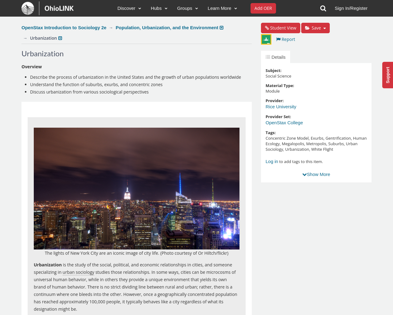 OpenStax Introduction to Sociology 2e, Population, Urbanization, and ...