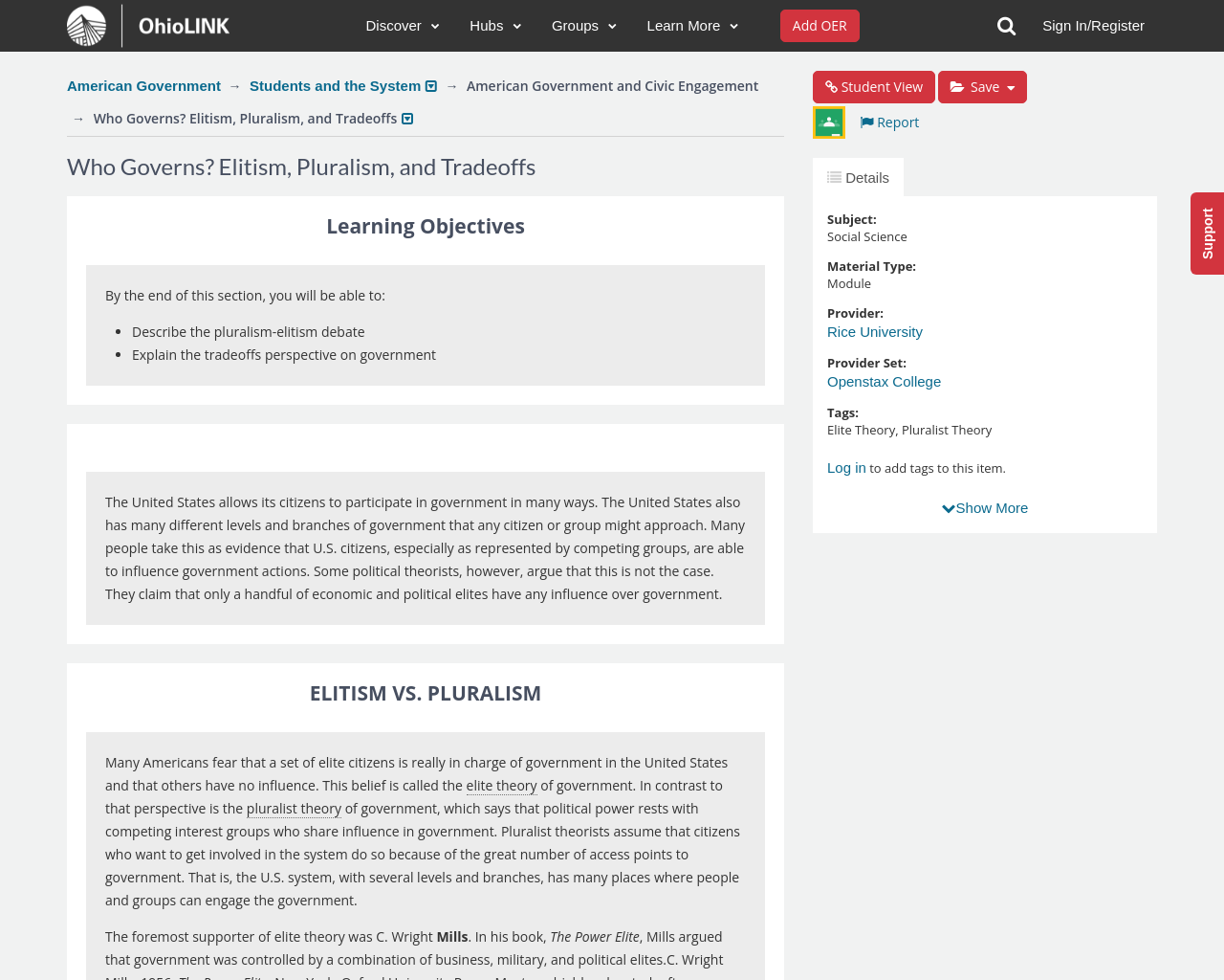 American Government, Students and the System, American Government and ...