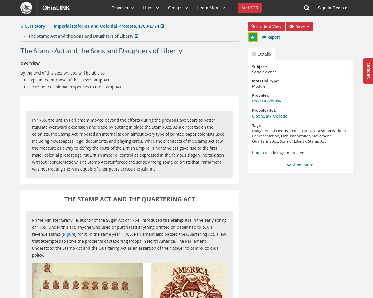 U.S. History, Imperial Reforms and Colonial Protests, 1763-1774, The ...