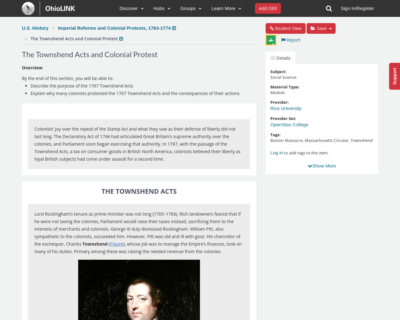 U.S. History, Imperial Reforms and Colonial Protests, 1763-1774, The ...