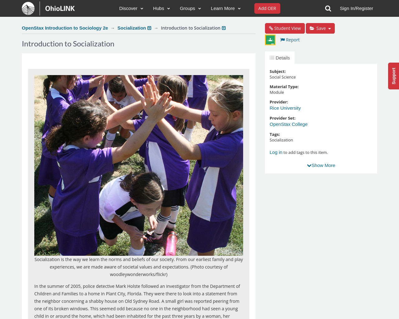 OpenStax Introduction to Sociology 2e, Socialization, Introduction to ...