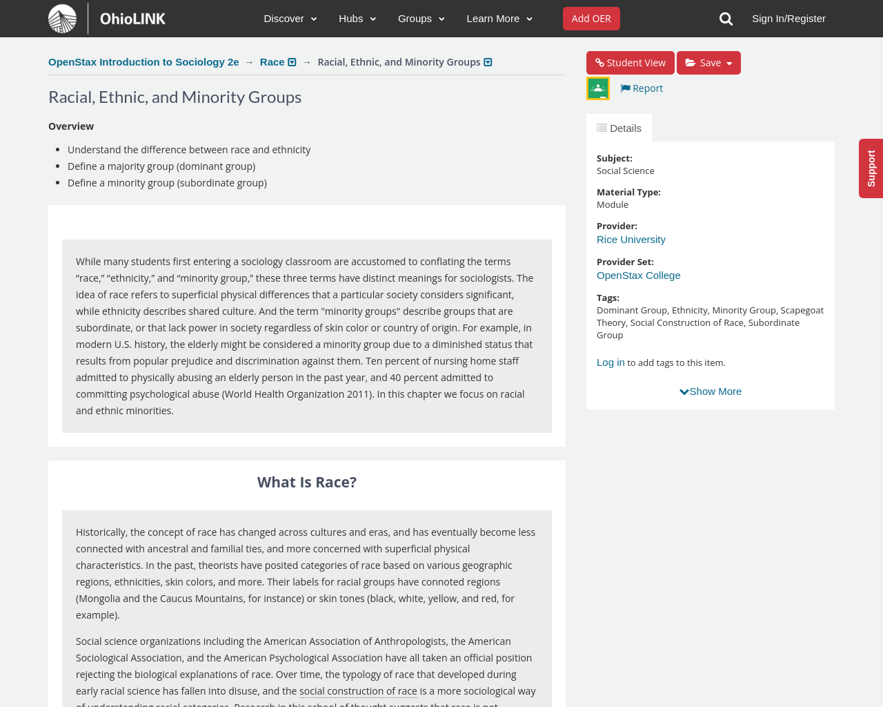 OpenStax Introduction to Sociology 2e, Race, Racial, Ethnic, and ...