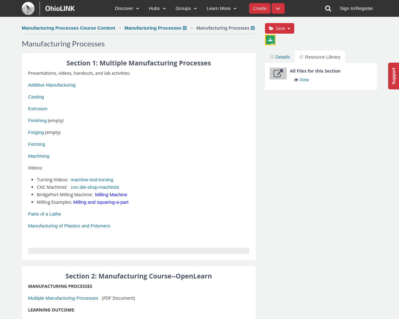 Manufacturing Processes Course Content, Manufacturing Processes ...