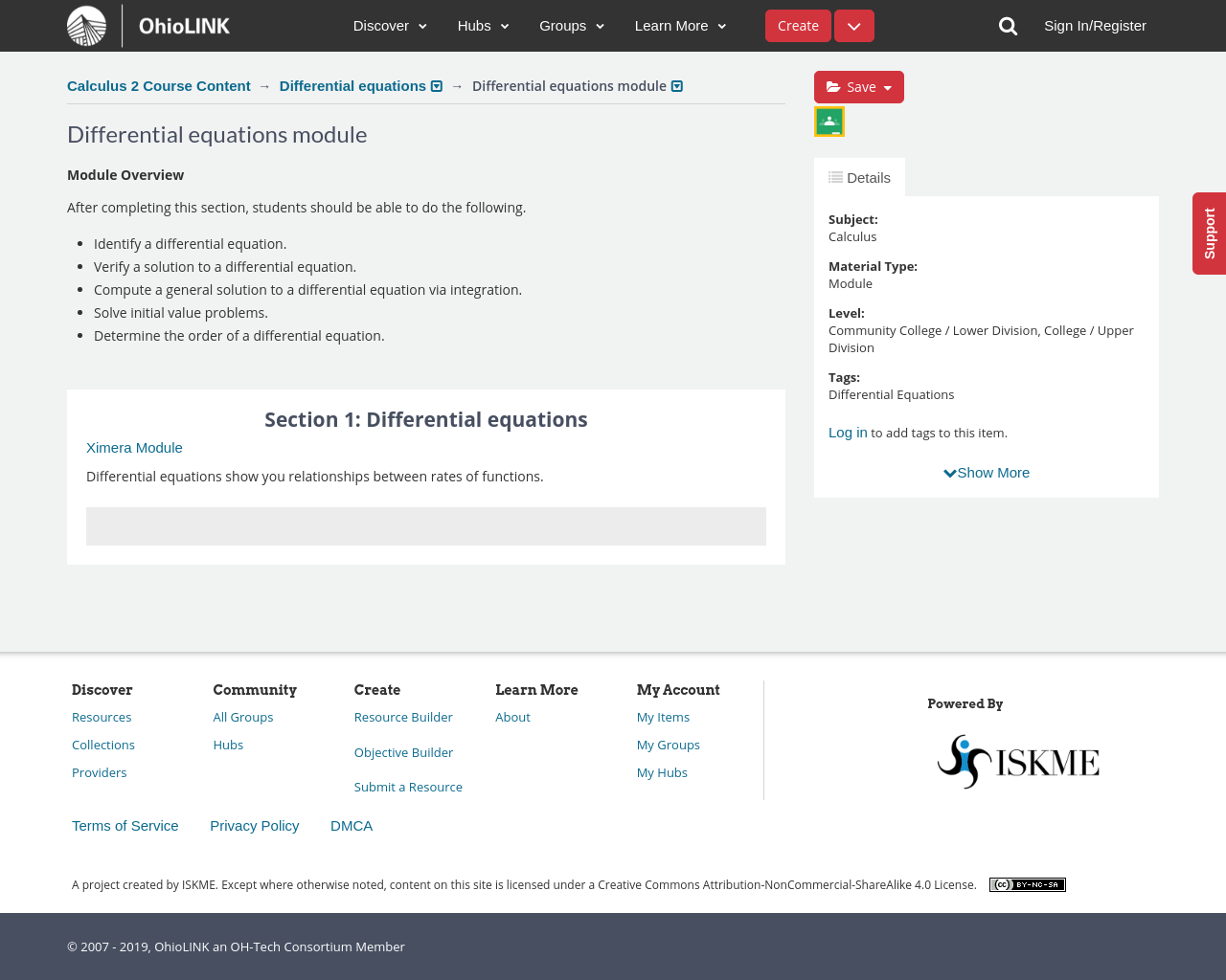 Calculus II Course Content, Differential equations, Differential ...
