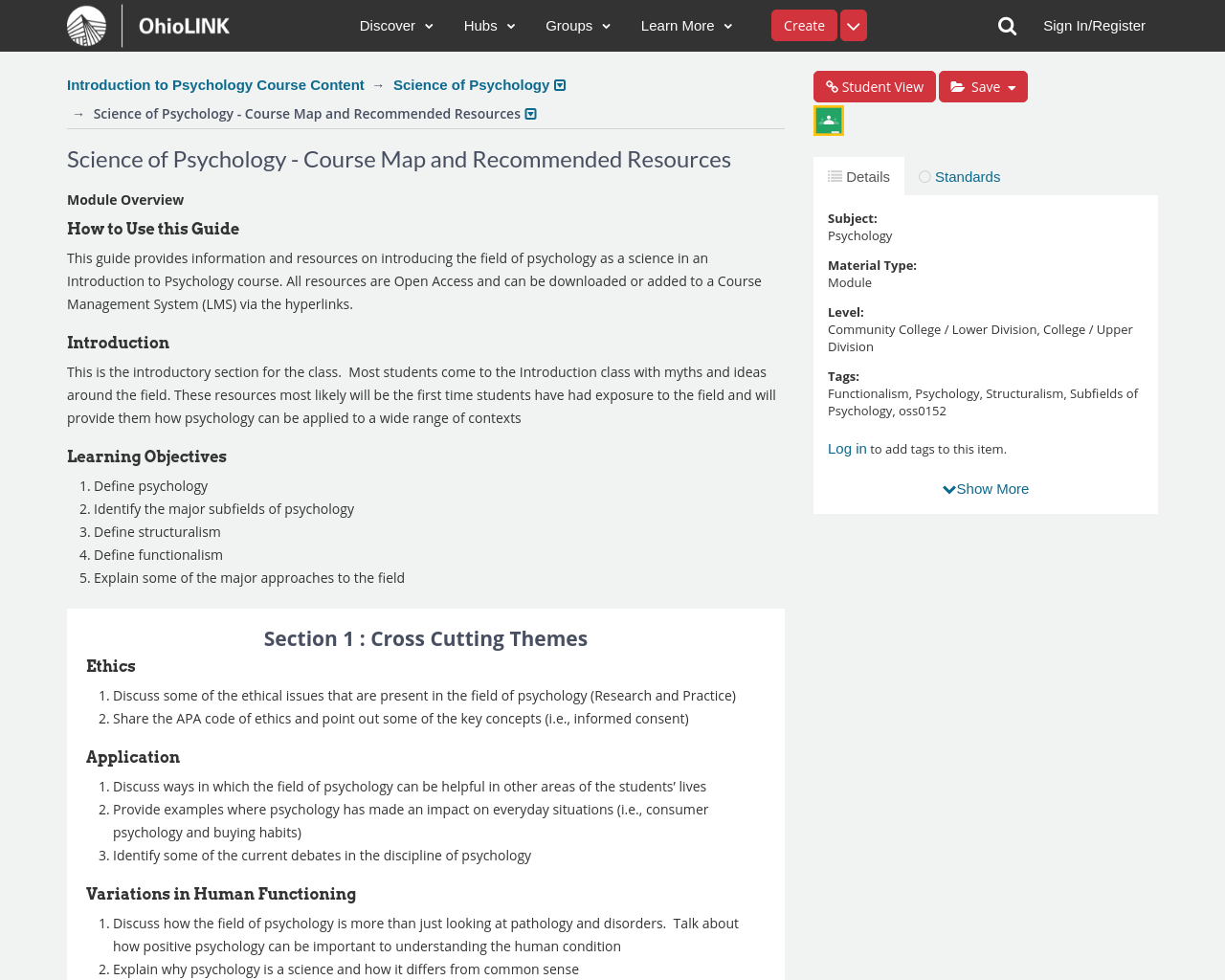 Introduction to Psychology Course Content, Science of Psychology ...